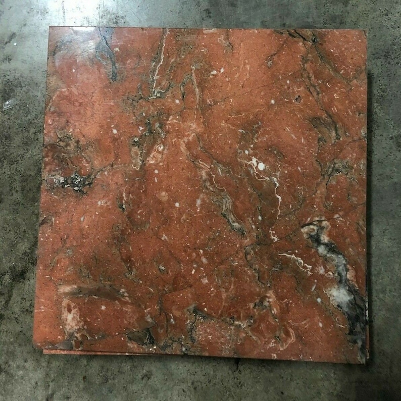 Mars Canyon Red Marble Tile – Natural Stone Sample (3x3) - Etsy