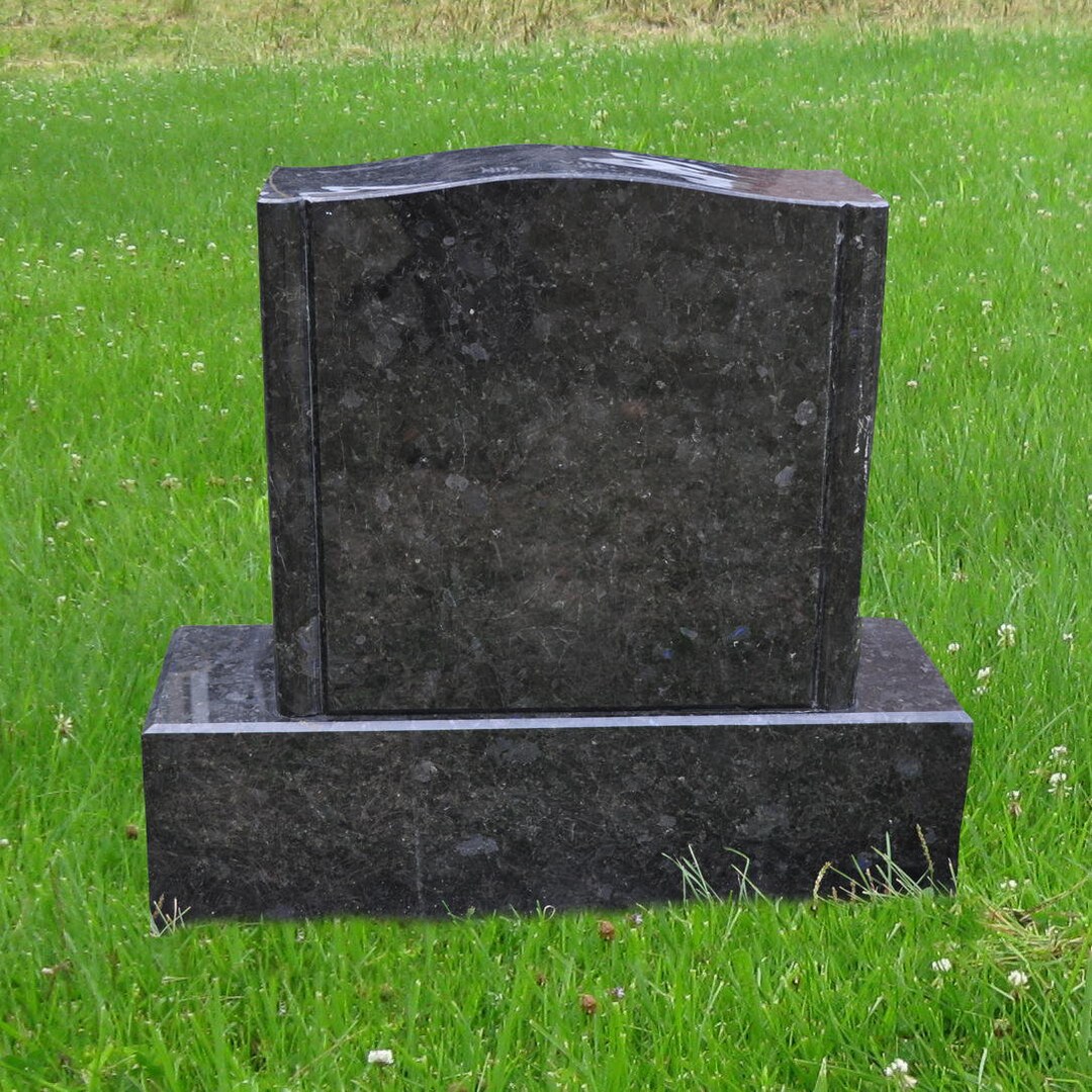 Monument Granite Memorial Grave Volga Blue Tombstone Cemetery Stone MN ...