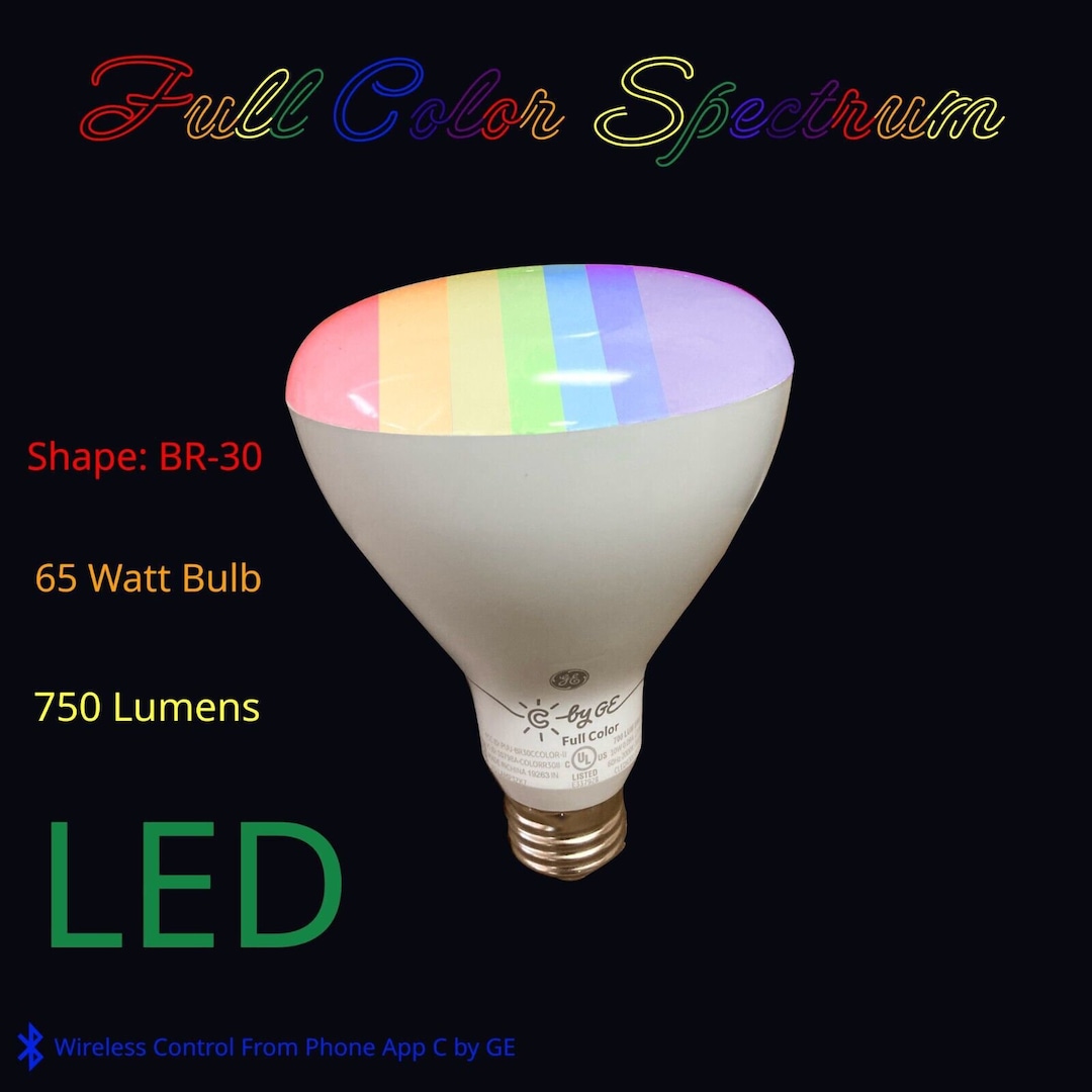 Color Changing C by Ge Br30 Led Spectrum Bluetooth Smart Flood Light ...