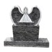 Bahama Blue Granite Angel Monument Polished Wings Cemetery Grave Stone ...