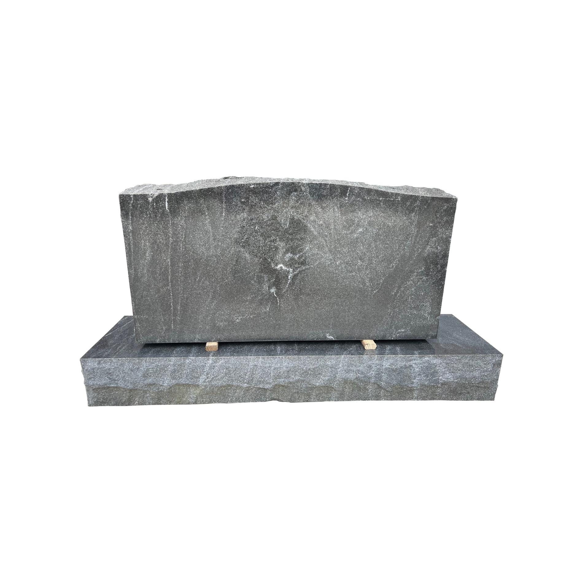 Stardust Black Granite Serpentine Monument MN-30B | Cemetery Headstone ...
