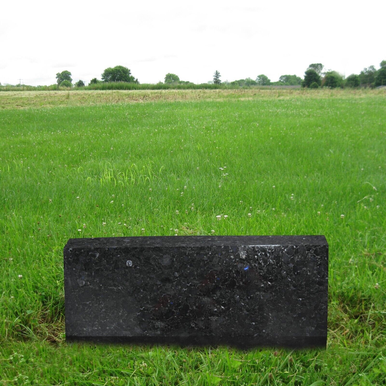 Volga Blue Granite Slant Monument Cemetery Headstone SL-01 - Etsy