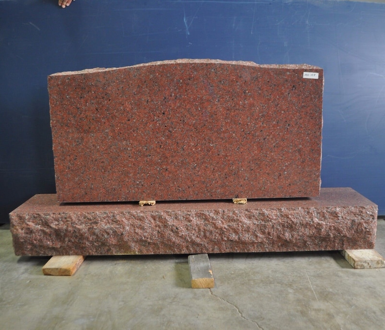 Monument Granite Memorial Grave Serpentine Red Tombstone - Etsy