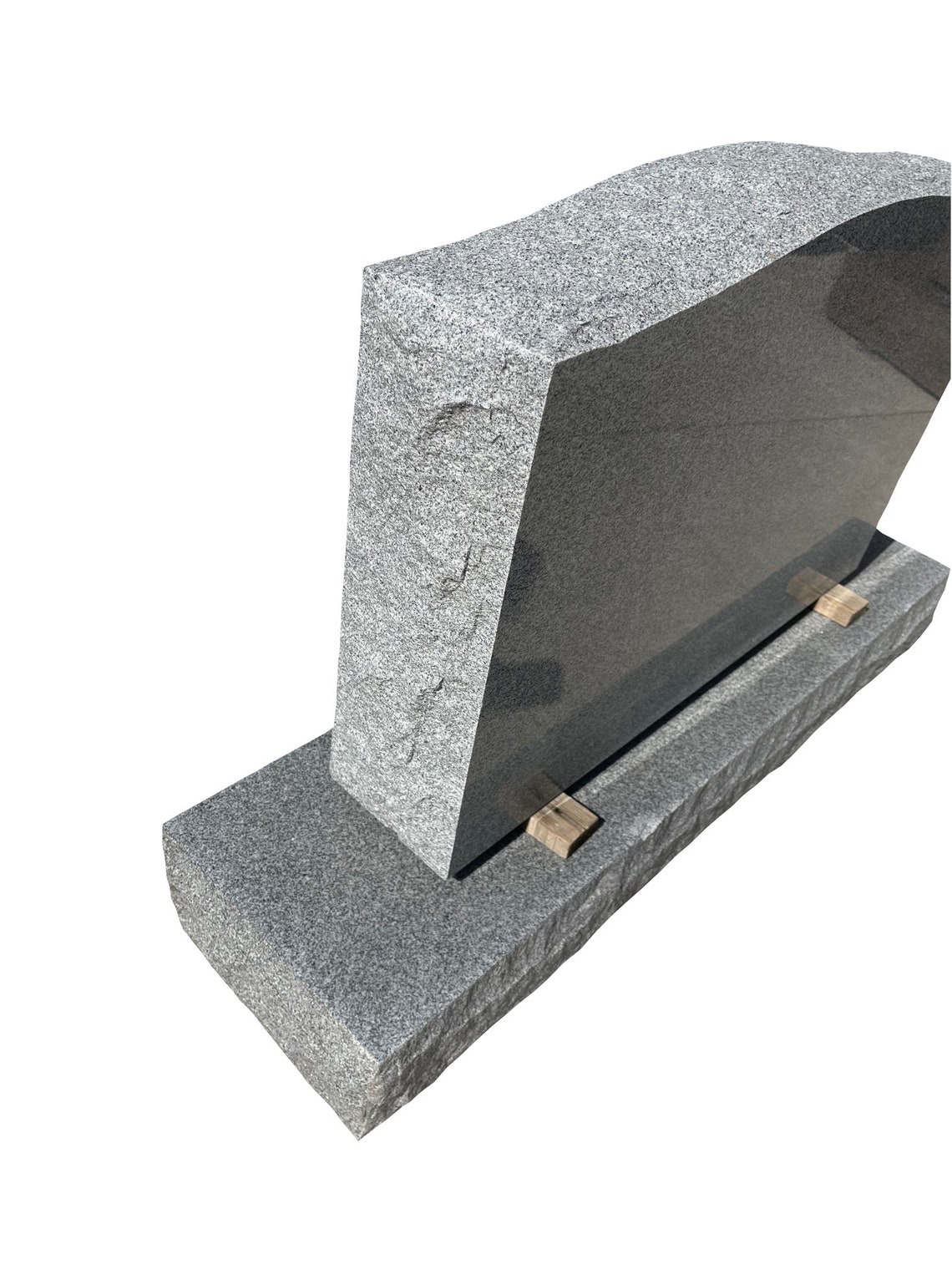 Gray Granite Serpentine Monument Headstone MN-37B | Gravestone With ...