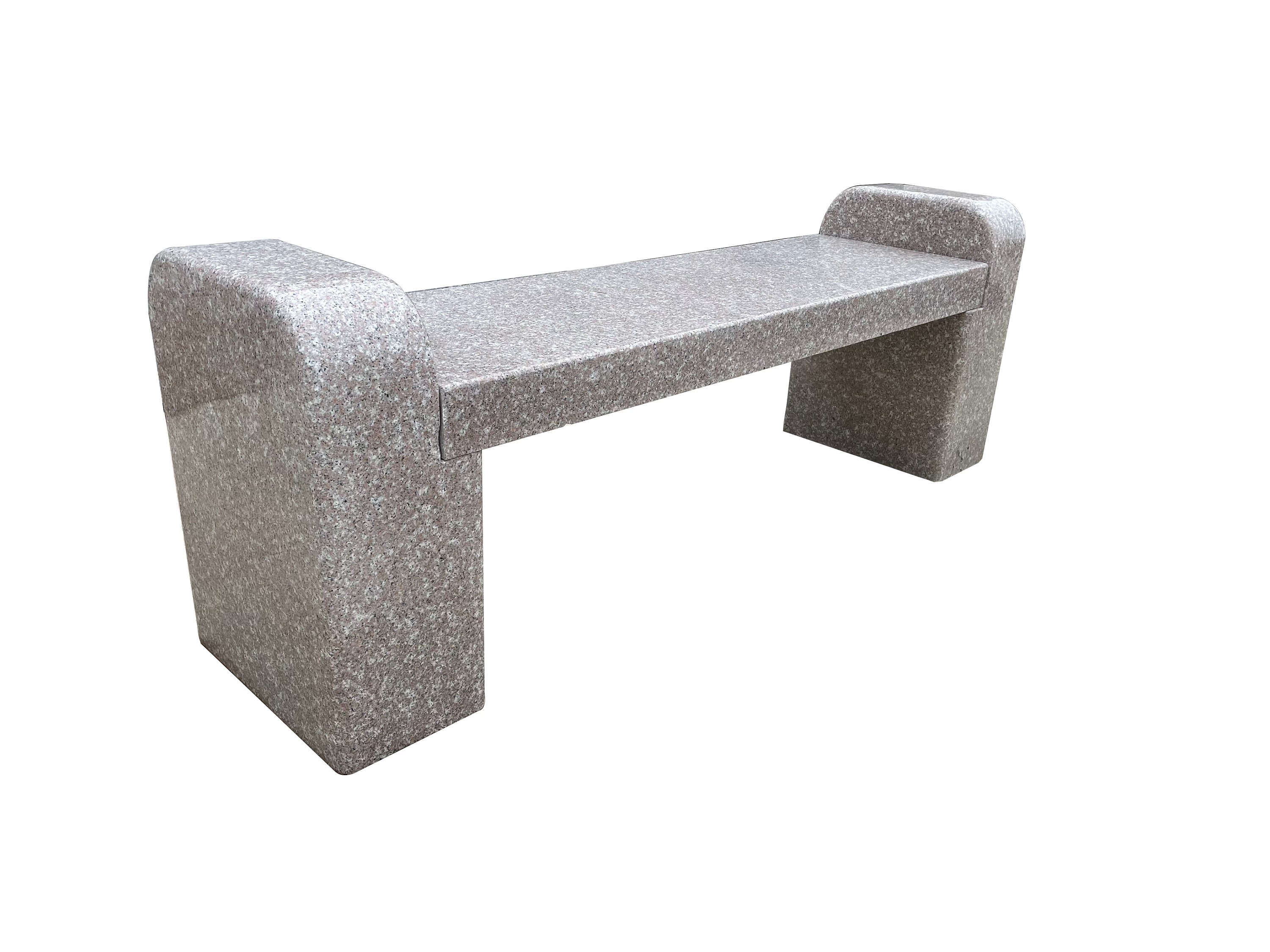 Classic Pink Granite Bench - Etsy