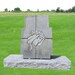 Gray Granite Monument With Cross: Cemetery Grave Headstone - Etsy