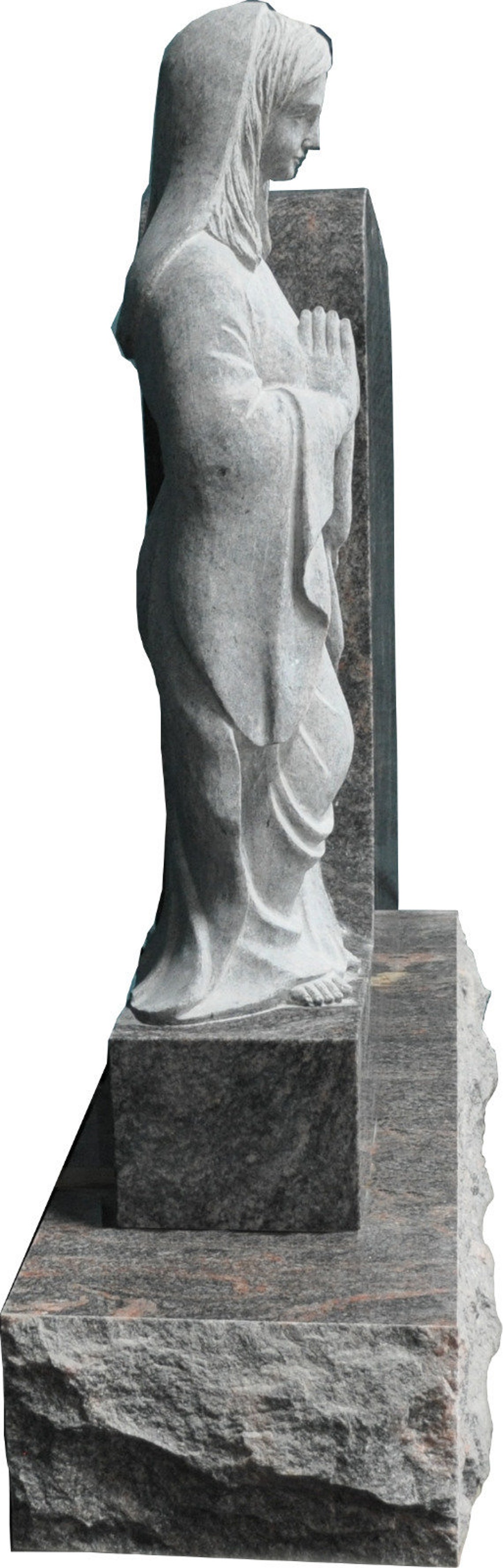 Headstone Monument Upright Paradiso Granite Polished Grave Marker MN-07 ...