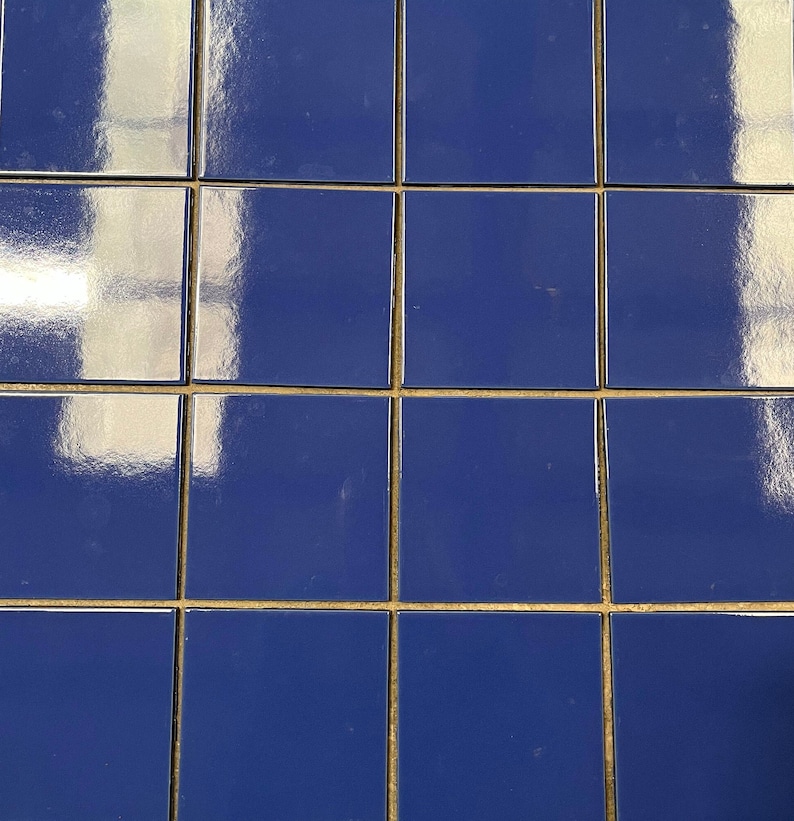 Blue Ceramic Tile, Summitville Bath Backsplash Border (5 7/8") (1 ...