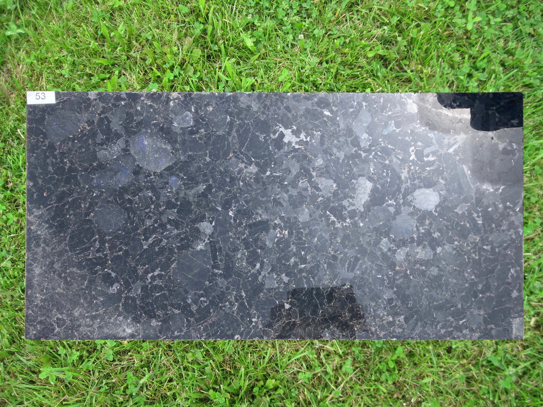 Volga Blue Granite Cemetery Grass Headstone Flat Grave Marker 24x12x GM ...