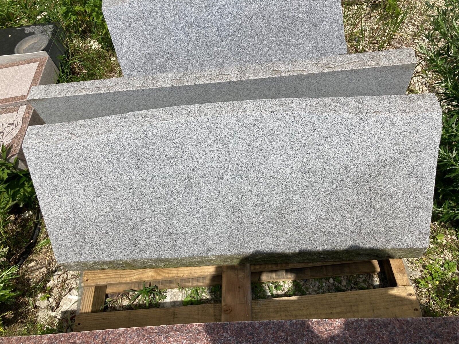 Gray Granite Slant Monument Cemetery Headstone Grave Marker - Etsy