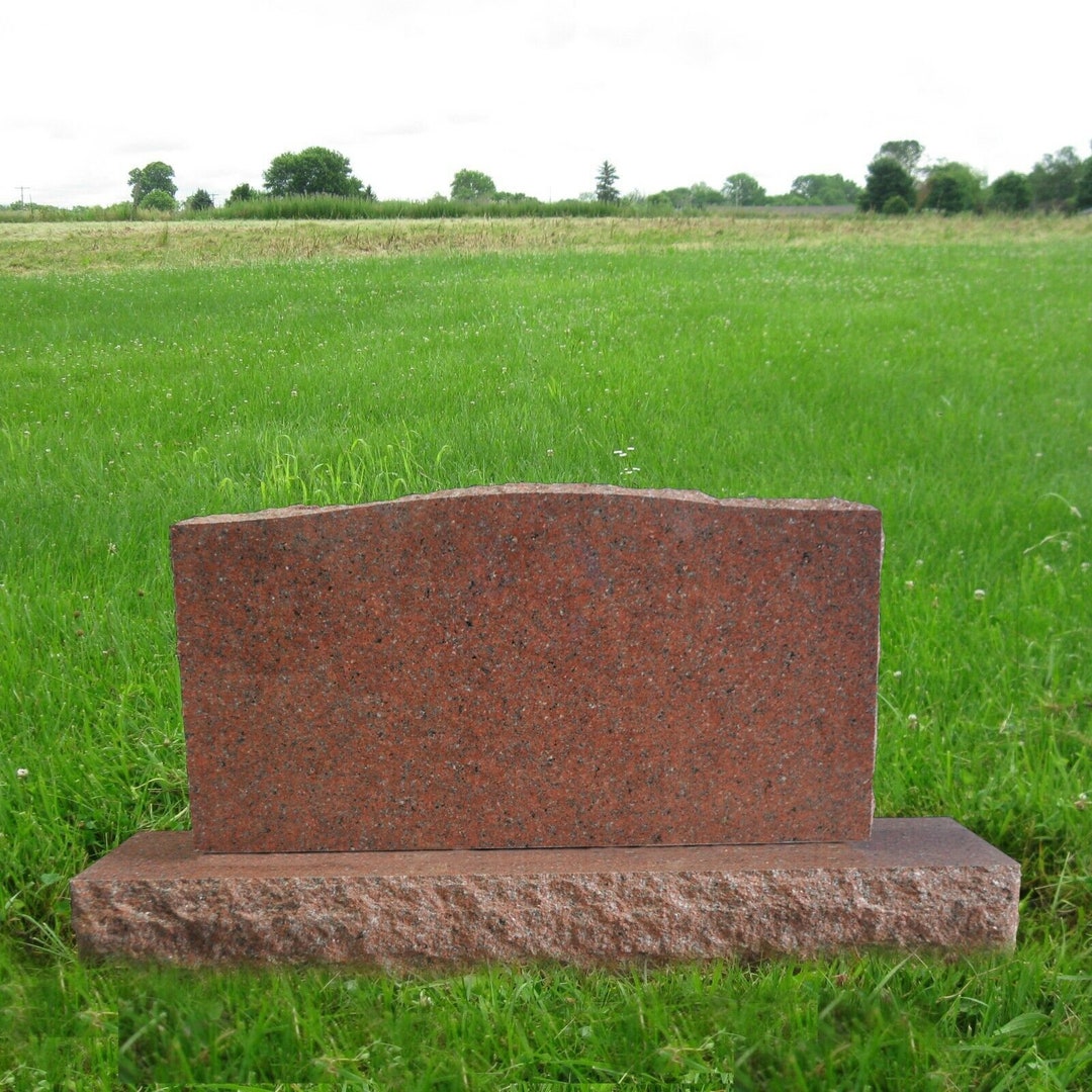 Monument Granite Memorial Grave Serpentine Red Tombstone Cemetery Stone ...