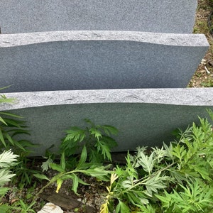 Gray Granite Slant Monument Cemetery Headstone Grave Marker - Etsy