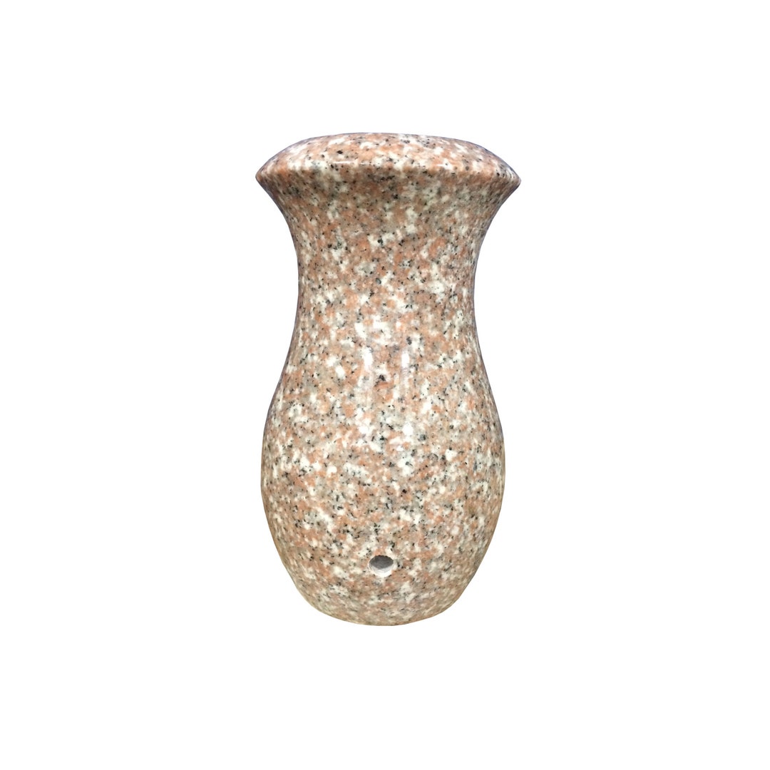 Seashell Pink Granite Monument Vase Style 7x4-d - Etsy