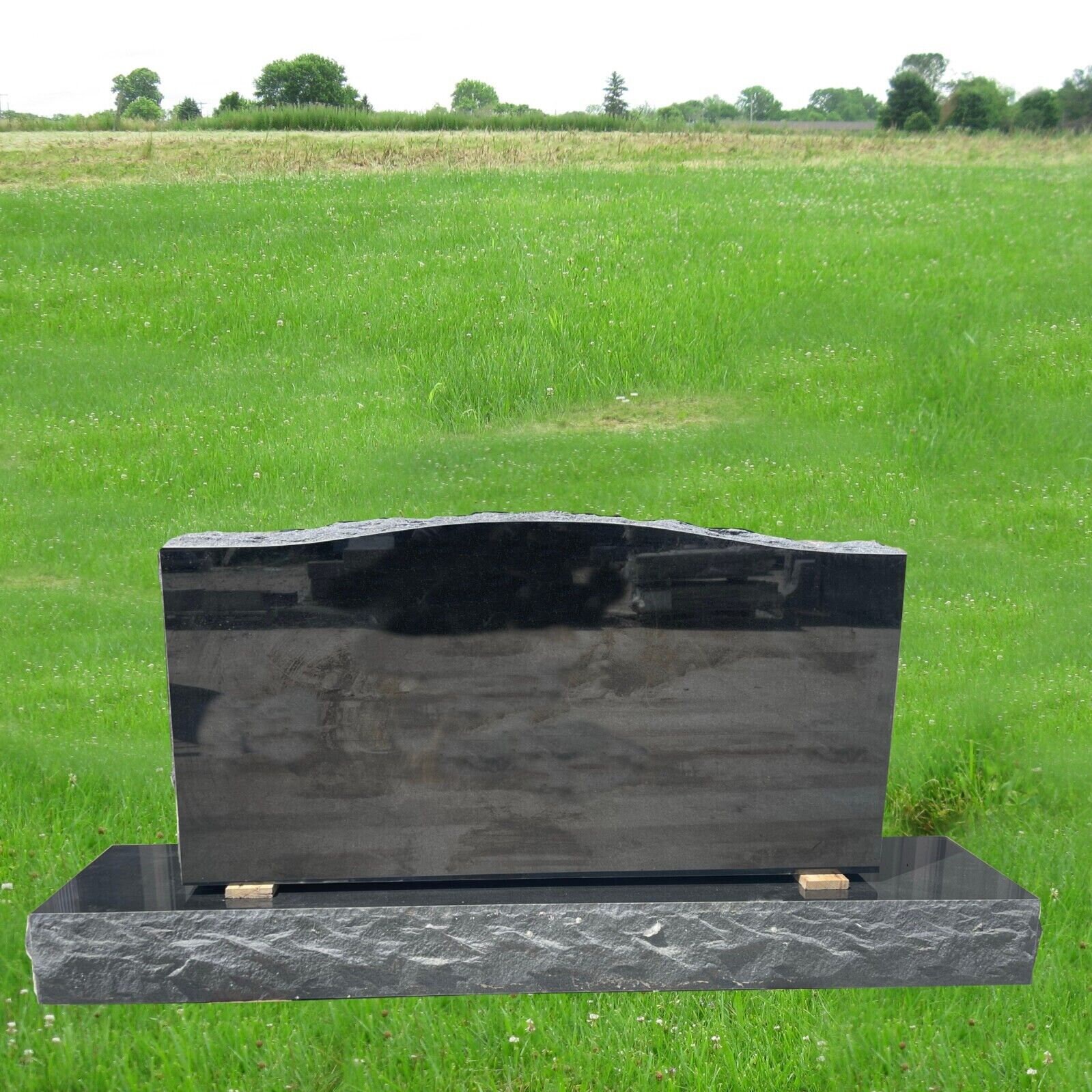 Blank Black Tombstone