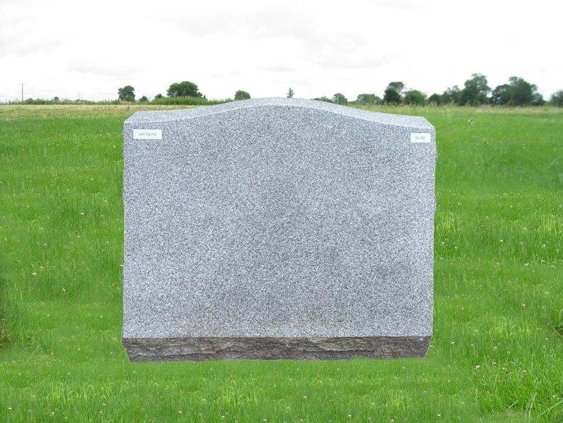 Gray Granite Slant Monument SL-62 | Cemetery Headstone | Grave Marker ...