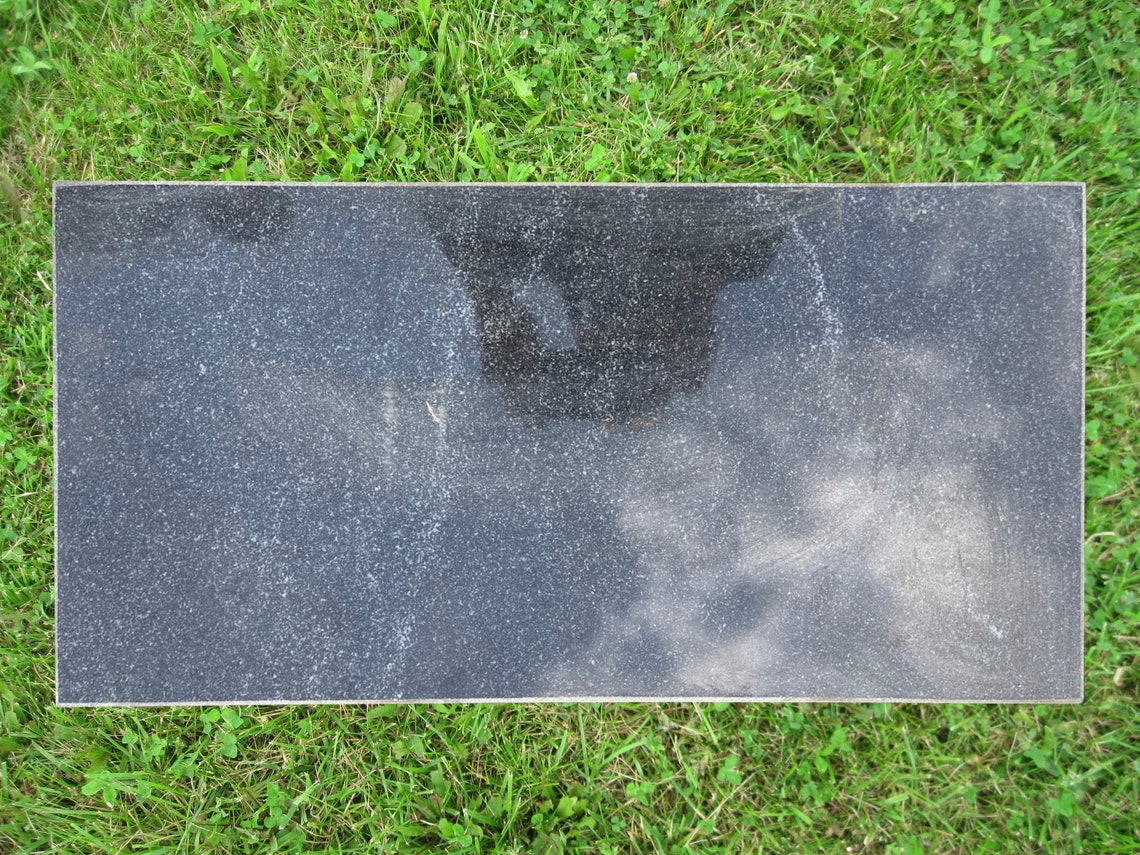Stardust Black Granite Cemetery Grass Headstone Flat Grave Marker 24x12 ...