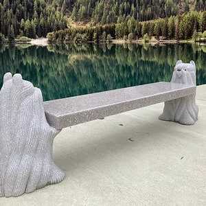 Granite Park Bench Maltese Natural Stone BE-01 - Etsy