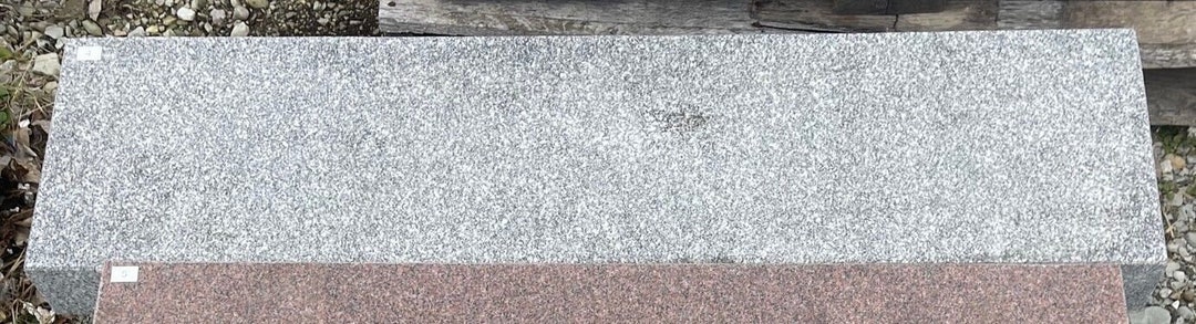Spectrum Gray Granite Double Grass Cemetery Marker Stone Head Tomb ...
