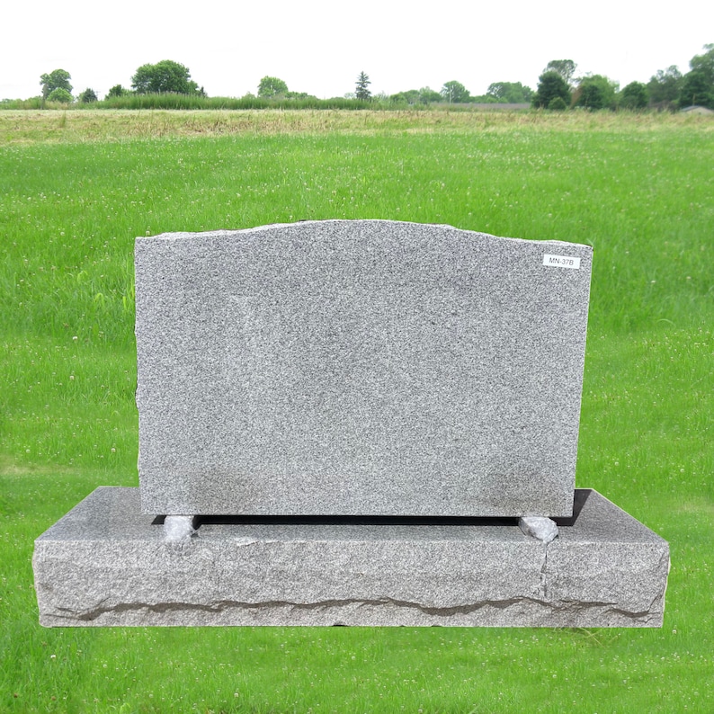 Gray Granite Serpentine Monument Headstone MN-37B | Gravestone With ...