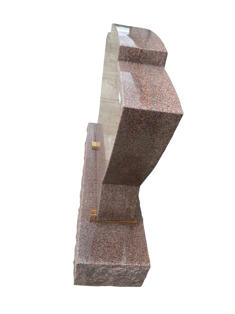 Pink Granite Grave Marker Cemetery Monument Head Stone Tomb Wings MN ...