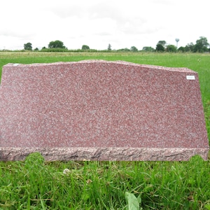 Red Granite Slant Monument SL-39 | Cemetery Headstone | Grave Marker ...