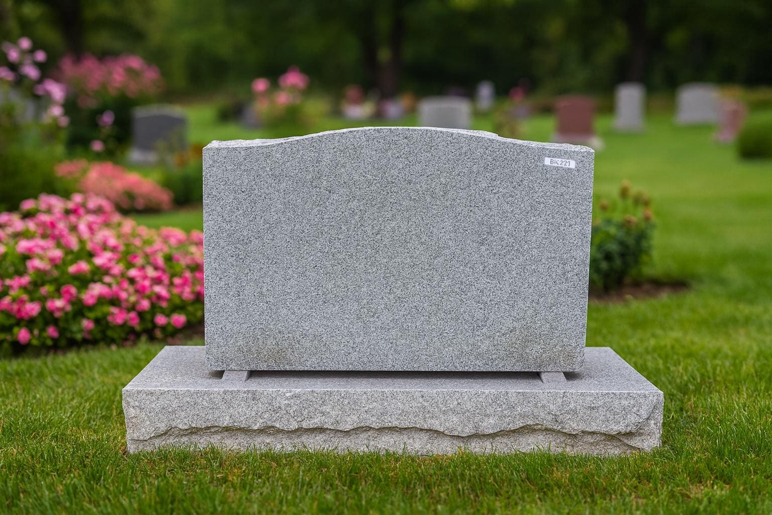 Gray Granite Serpentine Monument Headstone MN-37B | Gravestone With ...