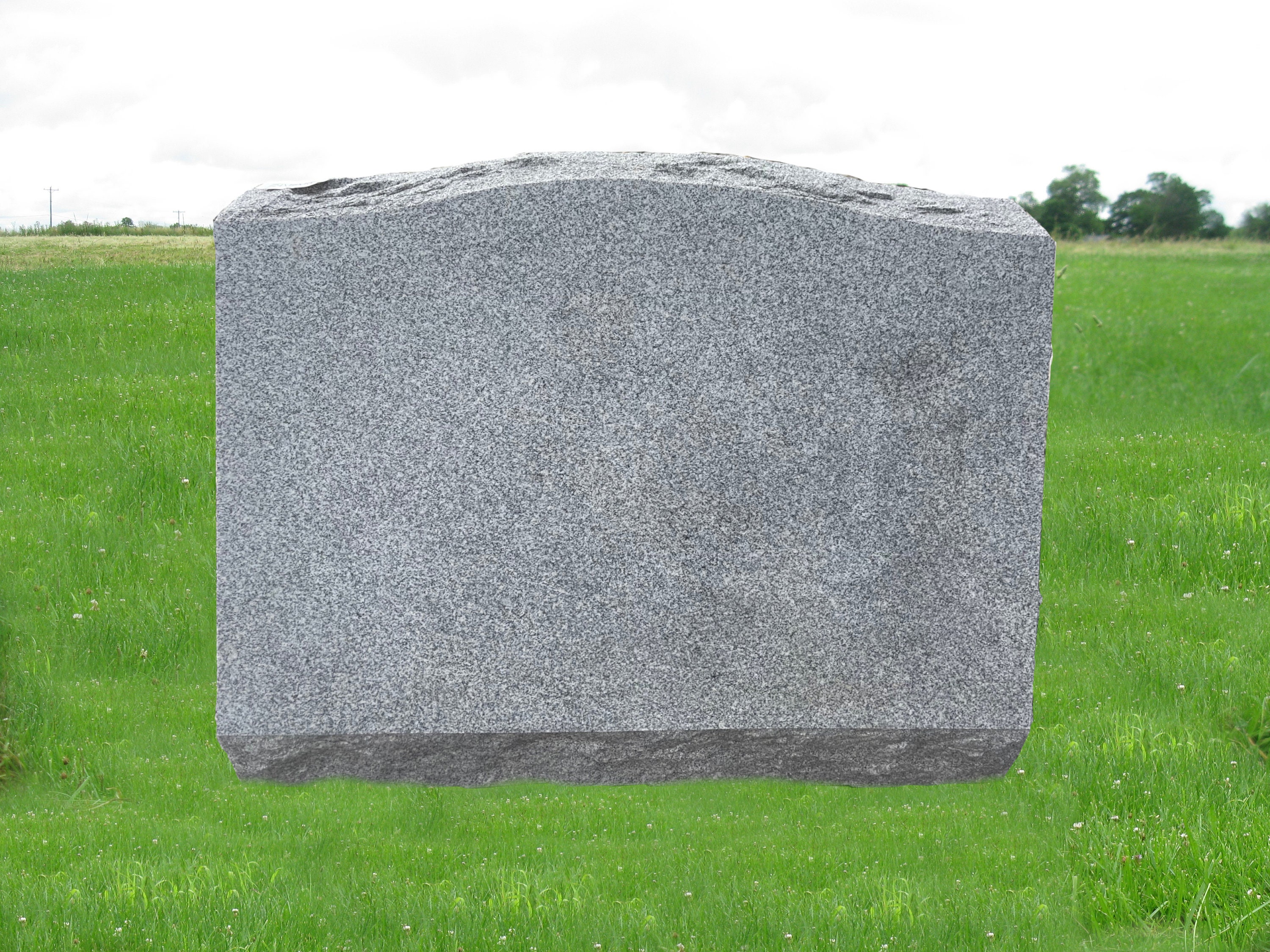 Gray Granite Slant Monument Cemetery Headstone Grave Marker SL-53 - Etsy