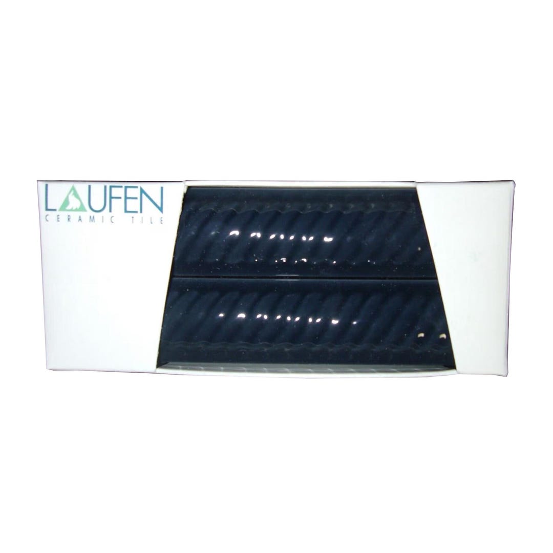 Laufen Sapphire Blue Rope Tile Trim 1 1/4" X 6" Approx LWCDRP2 6 Pcs CR ...