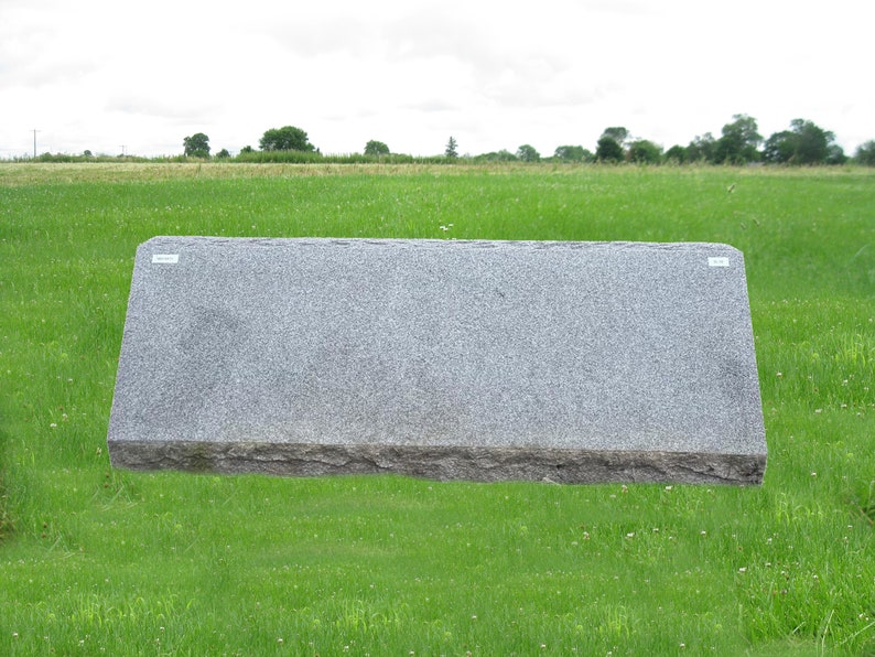 Gray Granite Slant Monument SL-32 | Cemetery Headstone | Grave Marker ...
