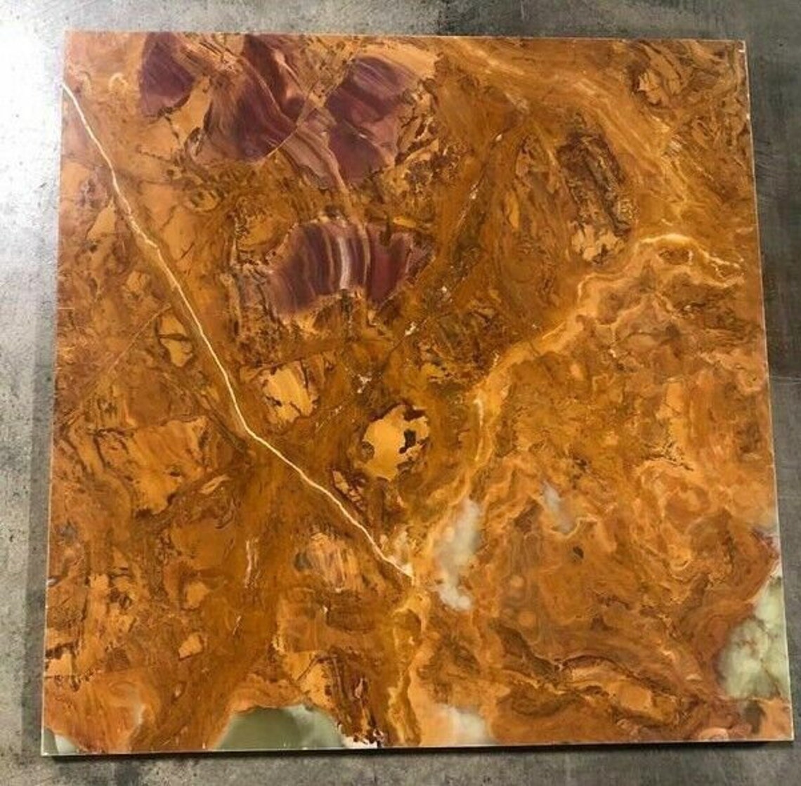 Tile Onyx Natural Stone Treasure Map Brown About 3x3 SAMPLE PIECE TS-03 ...