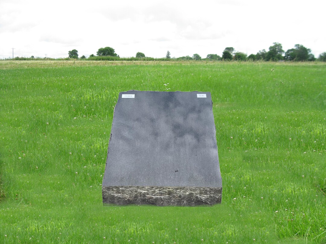 Stardust Black Granite Slant Monument Cemetery Headstone Grave Marker ...