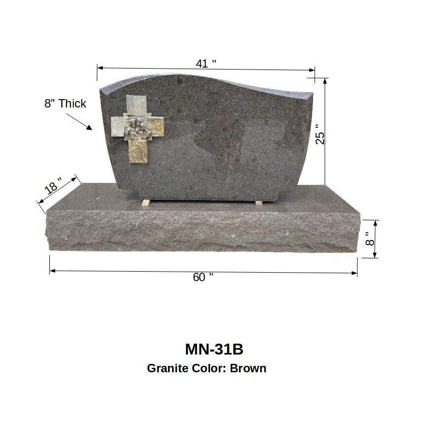 Brown Granite Wave Swirl Monument With Polished Edges Bronze - Etsy