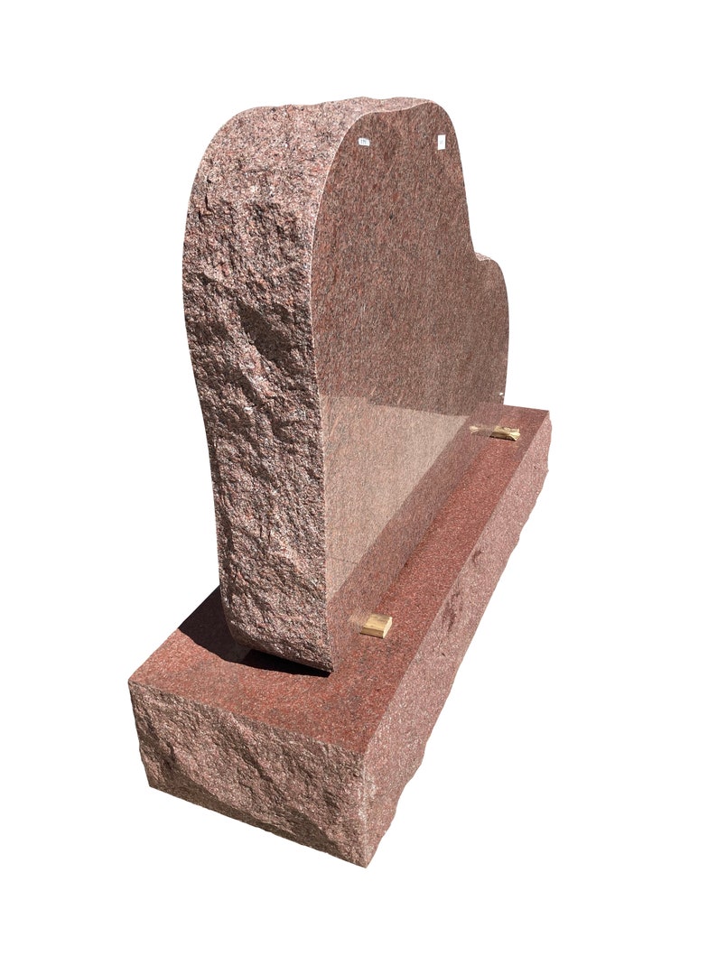Red Granite Piano-shaped Monument Headstone MN-51B | Rough Edge ...