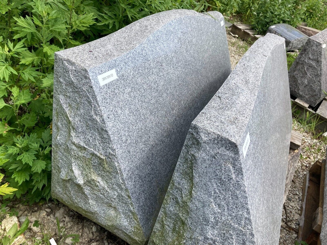 Gray Granite Slant Monument Cemetery Headstone Grave Marker - Etsy