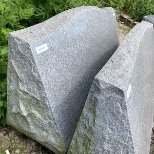 Gray Granite Slant Monument Cemetery Headstone Grave Marker - Etsy