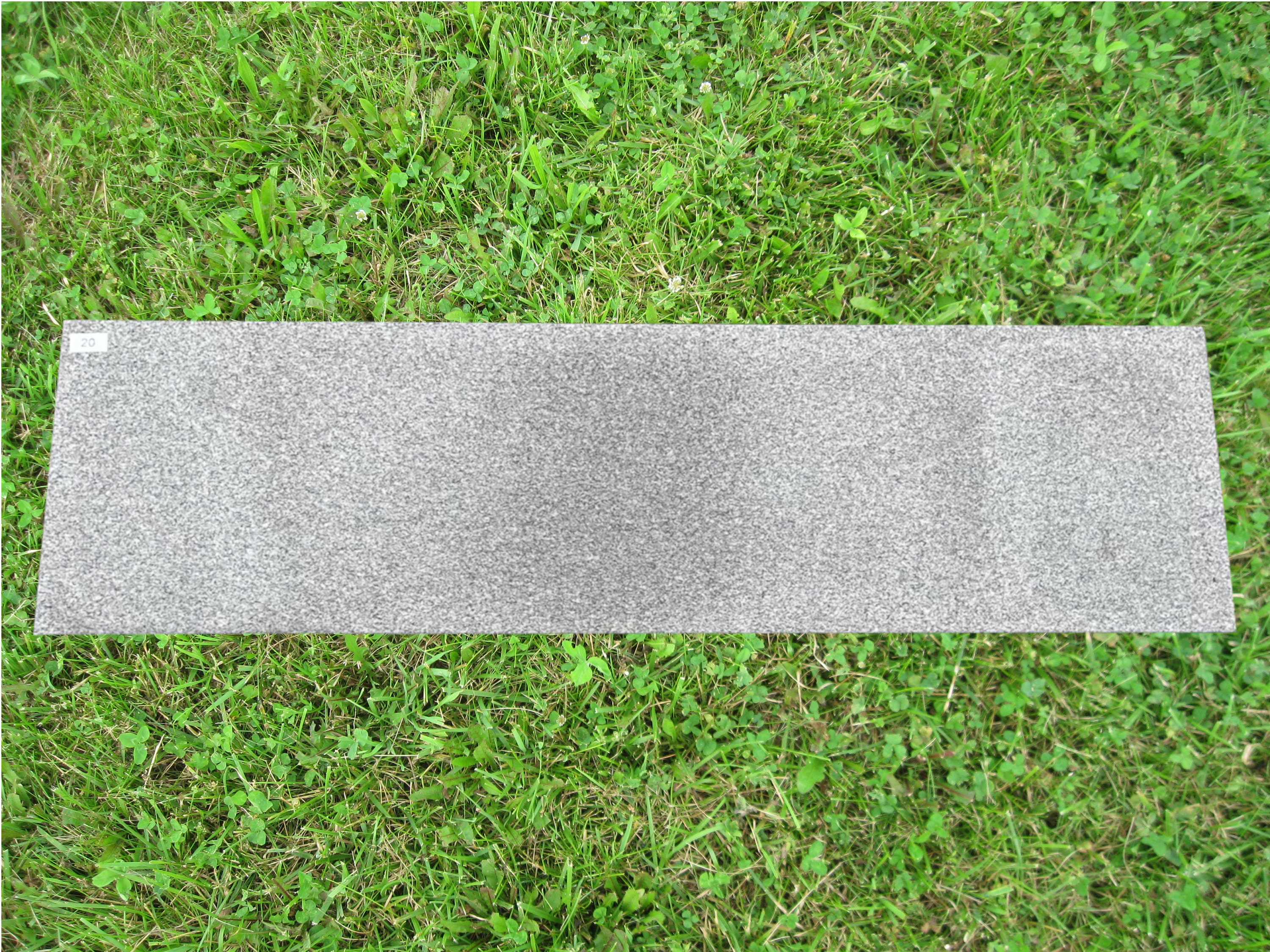 Gray Granite Double Grass Cemetery Marker Stone Head Tomb Grave DGM-20 ...