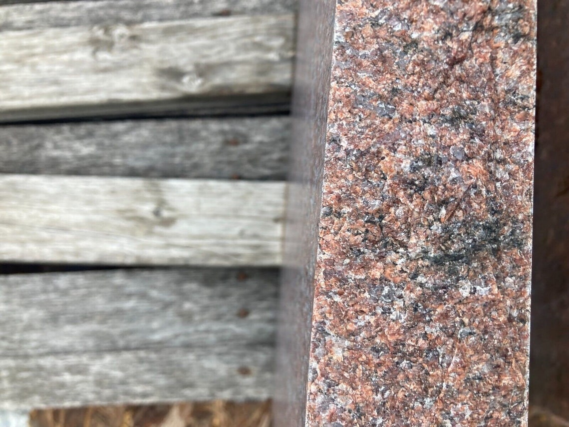 Red Granite Slant Monument Cemetery Headstone Grave Marker - Etsy