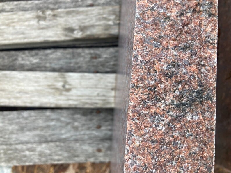 Red Granite Slant Monument Cemetery Headstone Grave Marker - Etsy