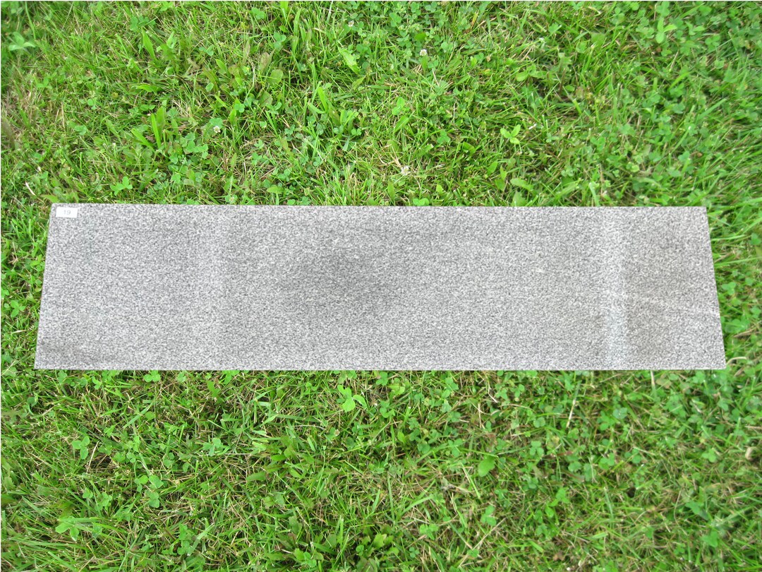 Gray Granite Double Grass Cemetery Marker Stone Head Tomb Grave DGM-19 ...