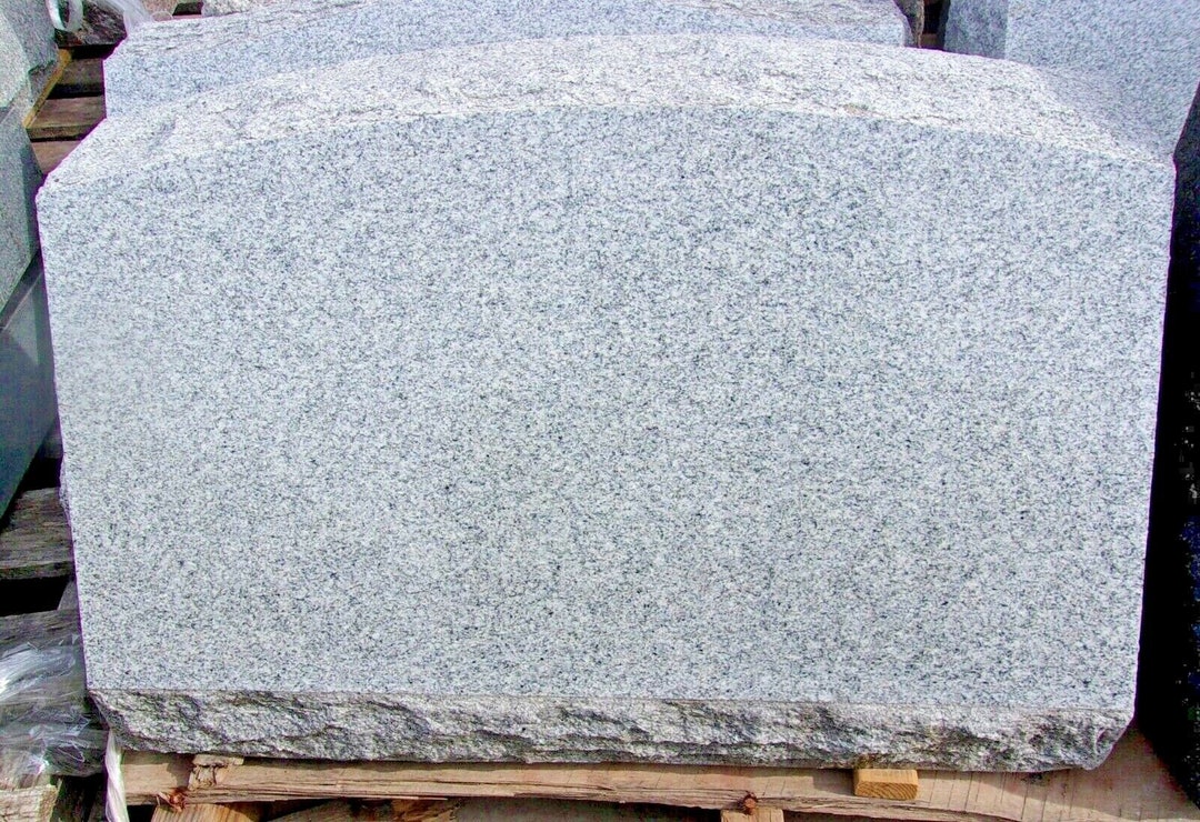 Gray Granite Slant Headstone Monument - Etsy