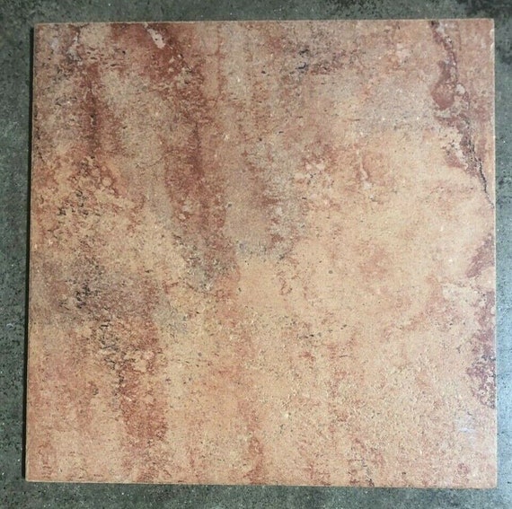 12X12 Tile Magma Red Ceramic Floor Hall Office Kitche… - Gem