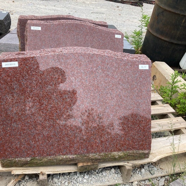 Red Granite Grave Marker - Etsy
