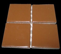 2x2 Light Brown Ceramic Meshed Textured Tile Mosaic Arts Crafts ...