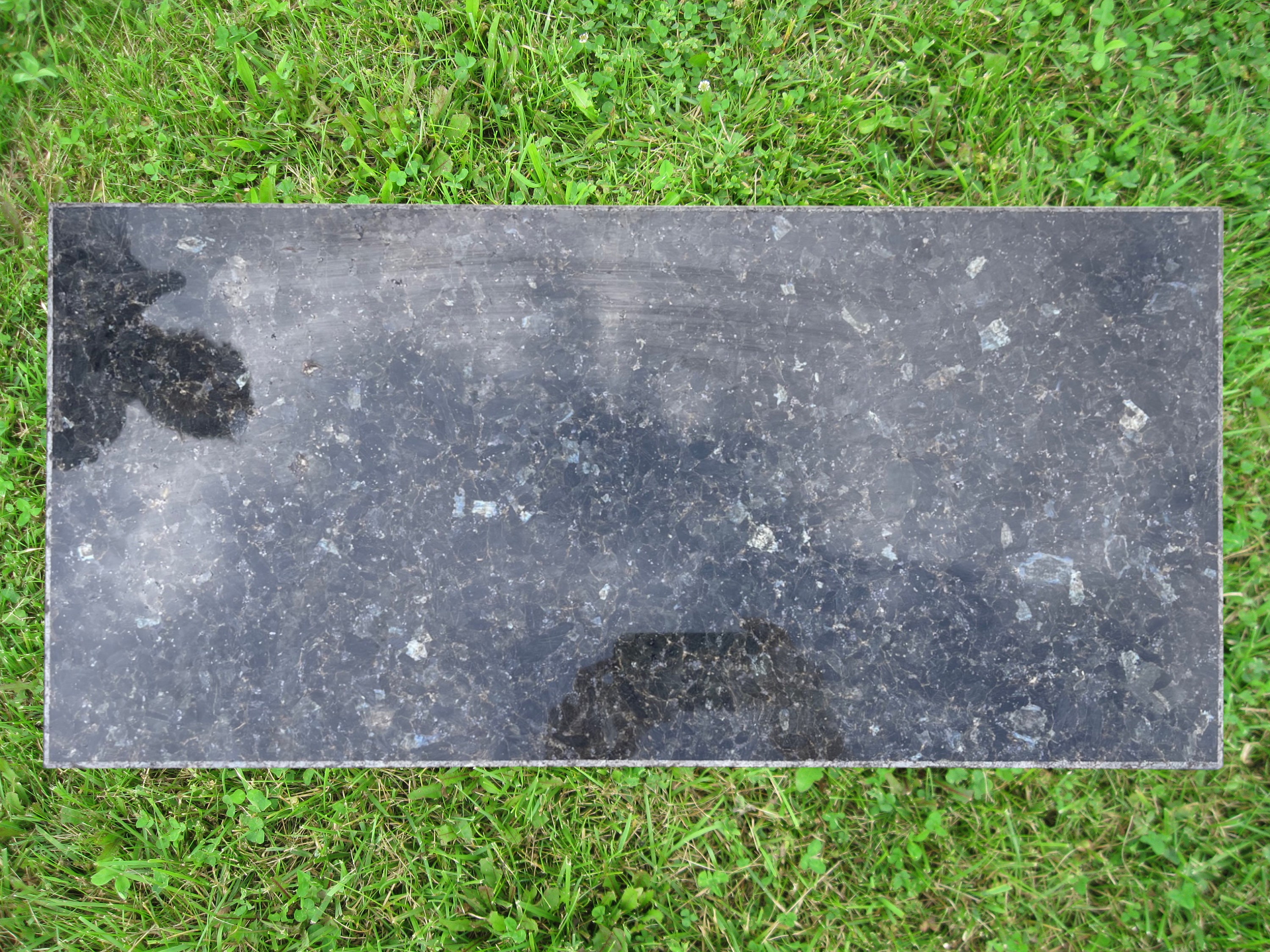 Emerald Pearl Granite Cemetery Grass Headstone Flat Grave Marker ...