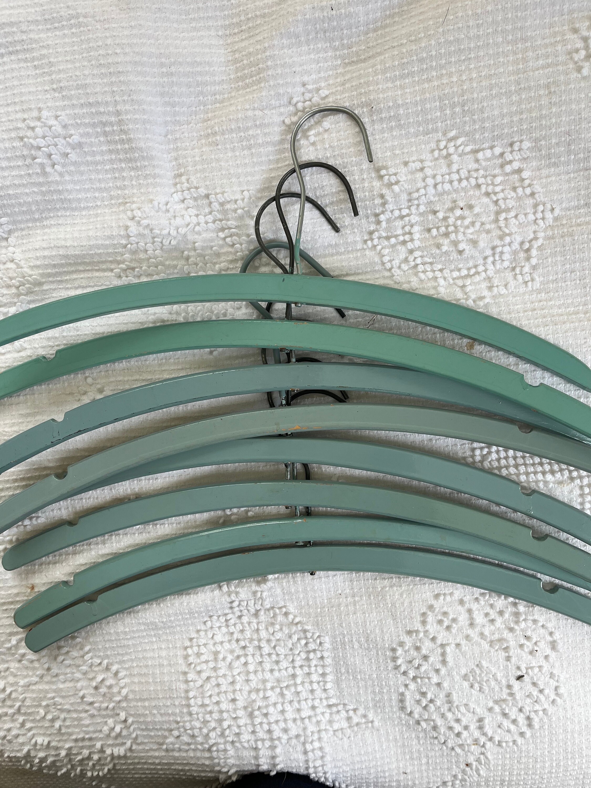 Vintage Painted Wood Shabby Chic Hangers Set of 8 - Etsy
