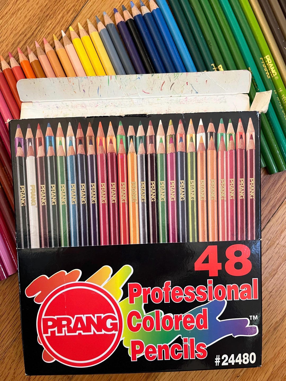Vintage PRANG Colored Pencil Set #24480. 46 Colored Pencils - Etsy