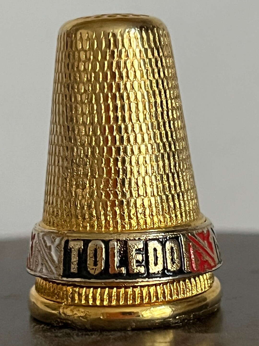 Collectible Toledo Thimble Vintage Castillo-la-mancha Moorish Bisagra ...