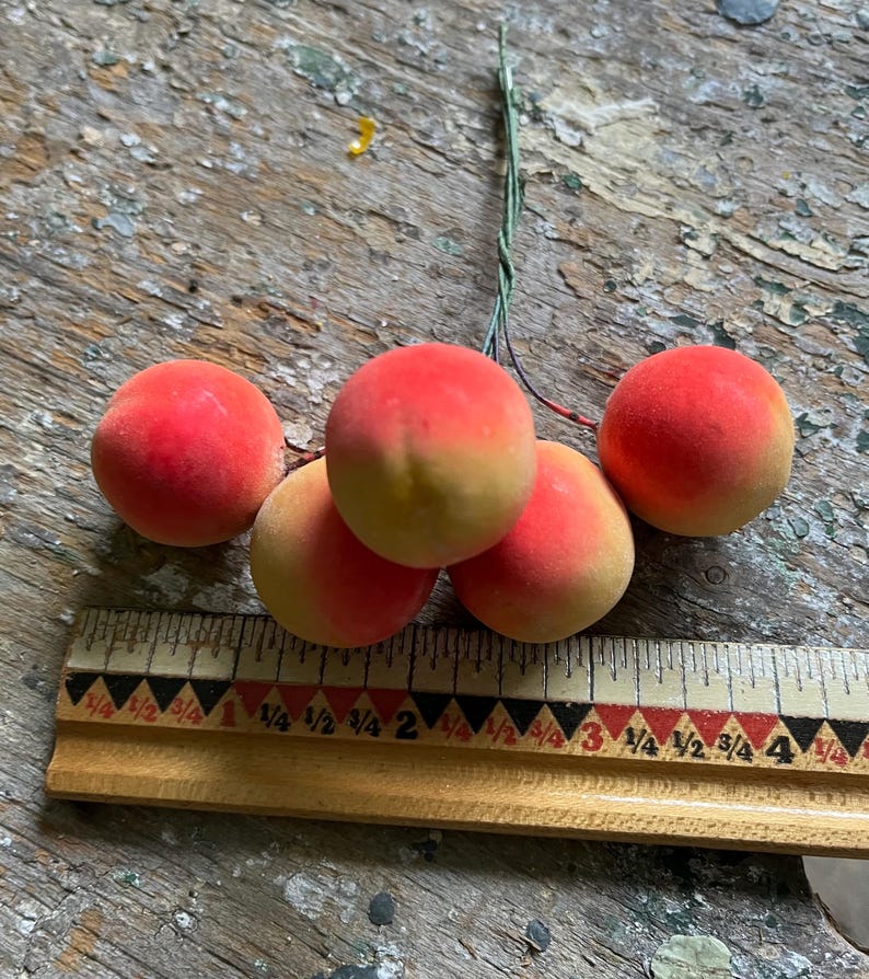 Vintage Millinary Peaches Grouping of 5 1940’s Hat Supplies - Etsy