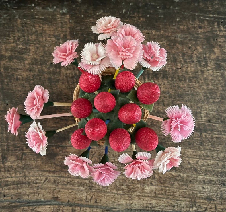Vintage Flower Strawberry Toothpicks Plastic 1960's Party Thothpicks - Etsy