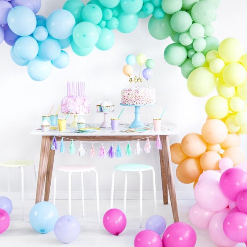 Rainbow Balloons - Etsy